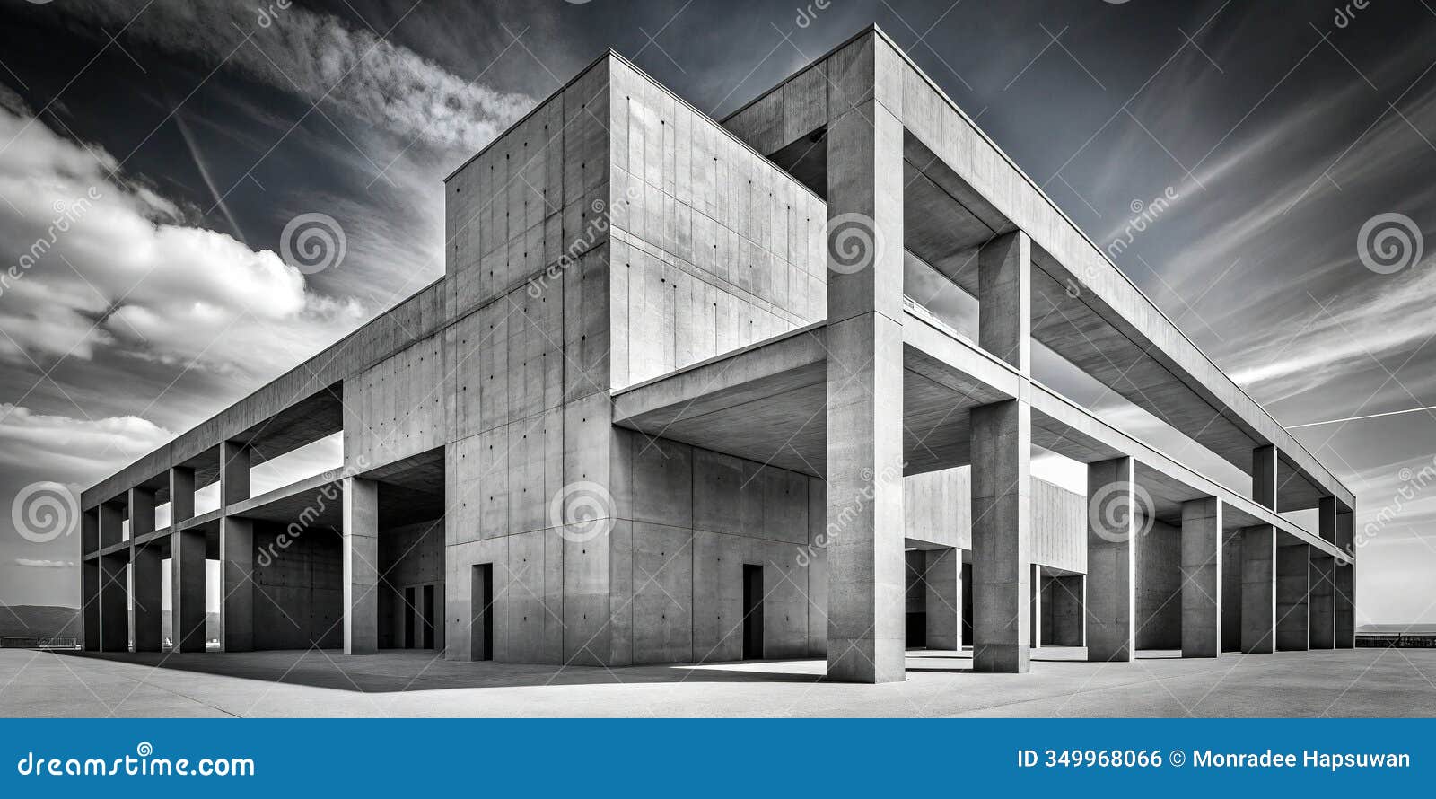 A Bold Monochrome Statement Architectural Elegance in Brutalist ...