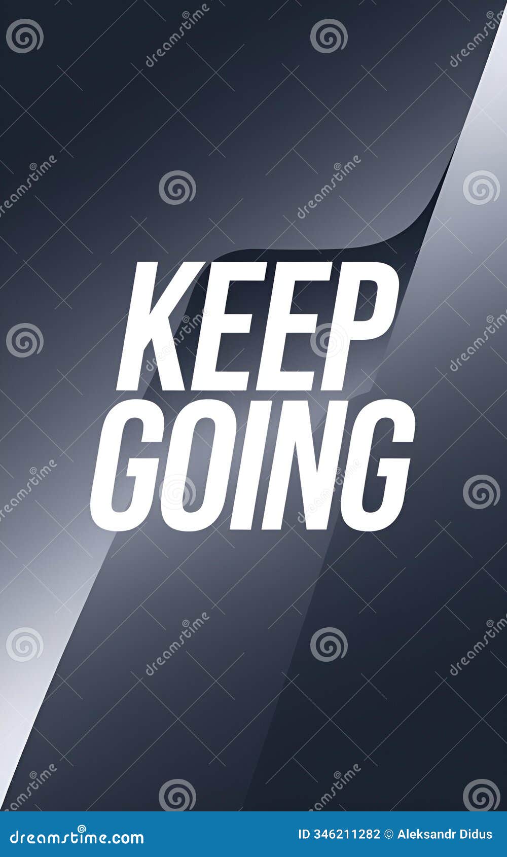 Bold Motivational Text Design with Gradient Background Stock ...