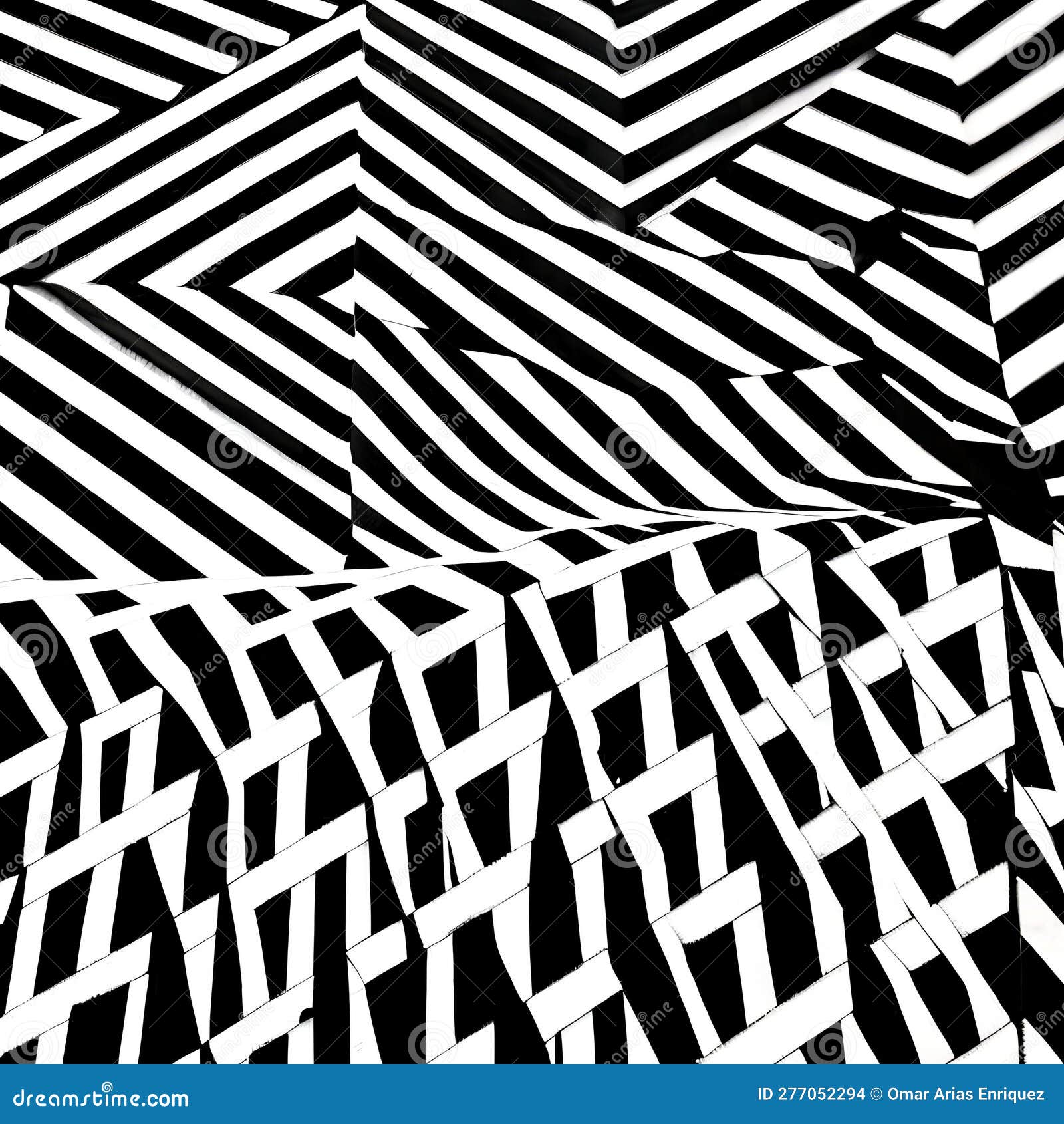 A Bold Pattern of Black and White Stripes Intersecting at Sharp Angles1 ...