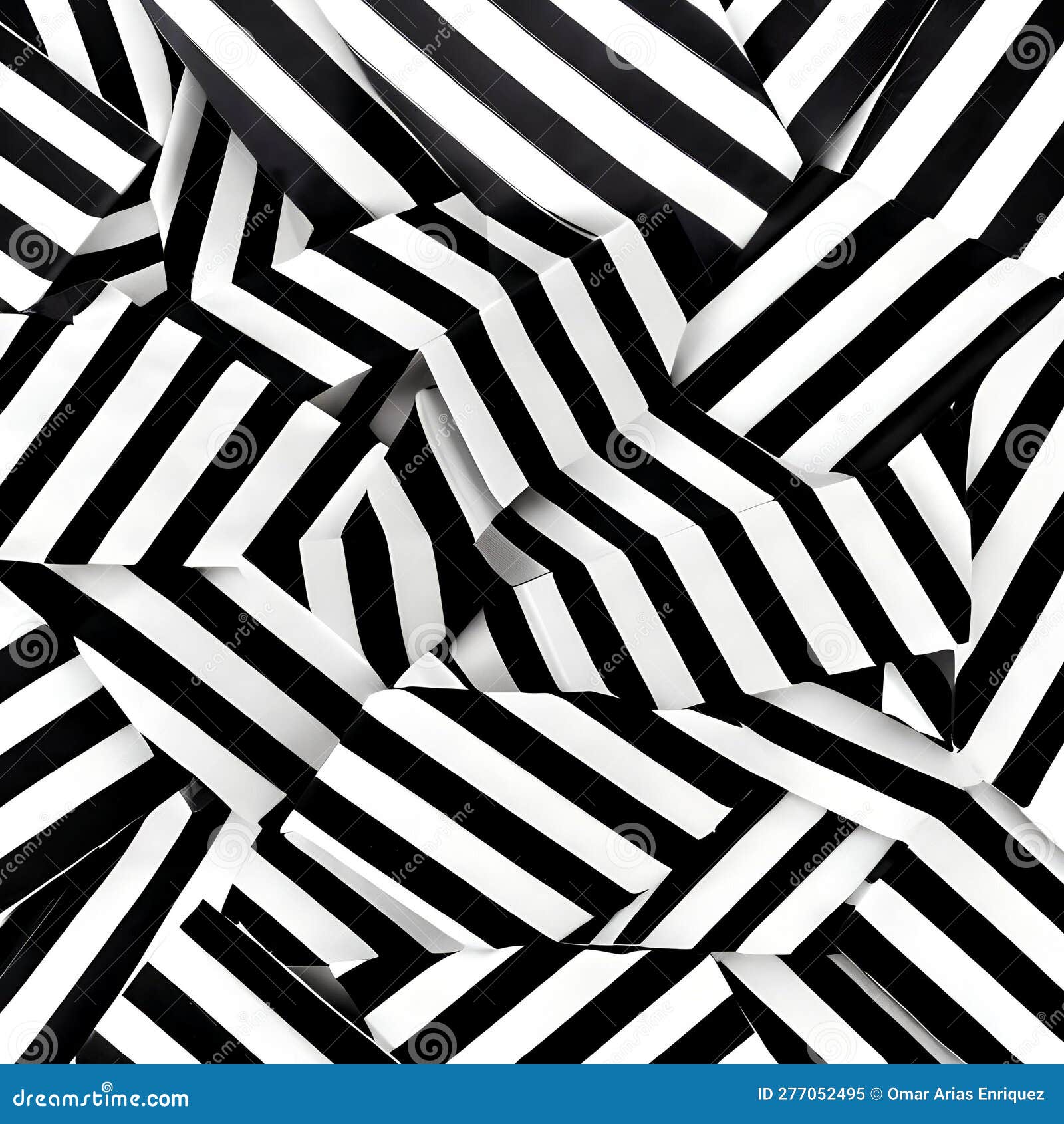 A Bold Pattern of Black and White Stripes Intersecting at Sharp Angles3 ...