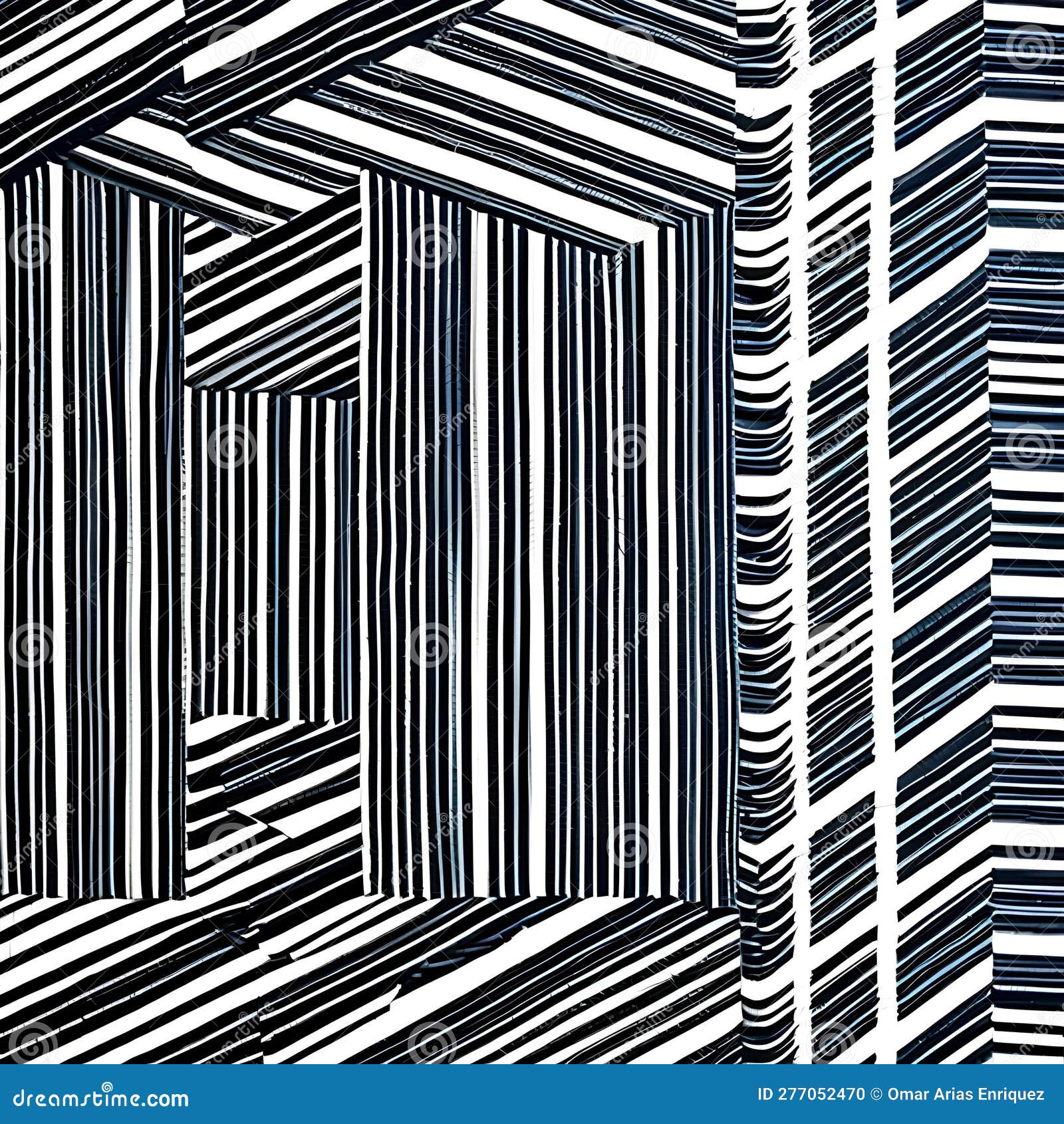 A Bold Pattern of Black and White Stripes Intersecting at Sharp Angles4 ...