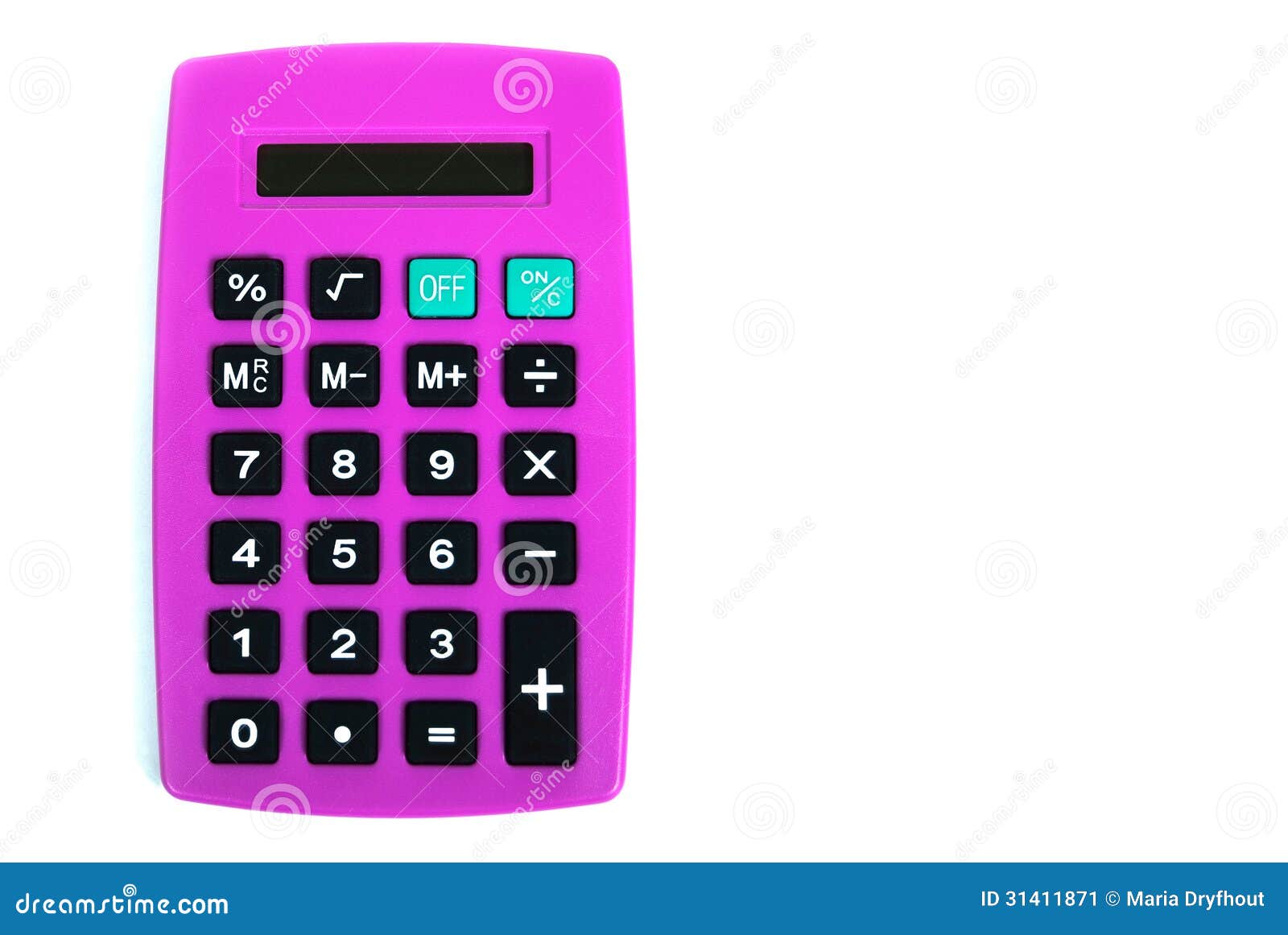 Bold pink calculator stock image. Image of pink, button - 31411871