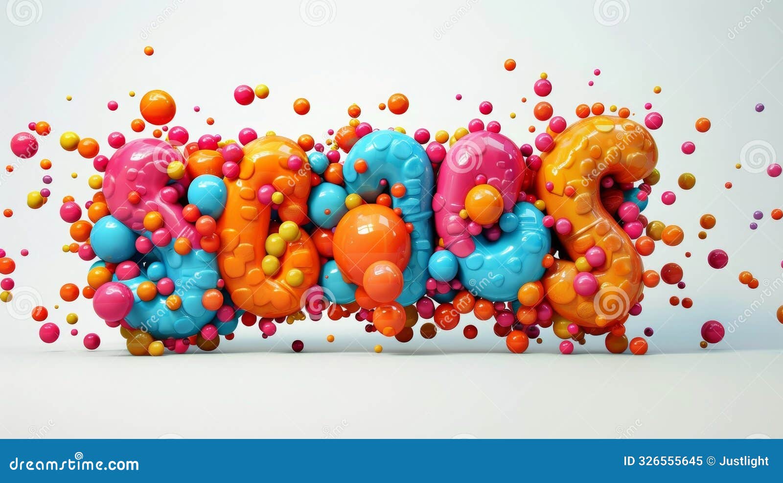 The Bold and Plump Forms of these 3D Bubble Letters Make Them Perfect ...