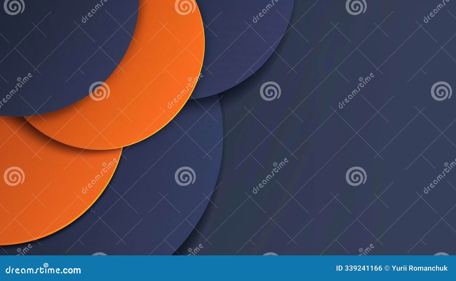 Bold Powerpoint Header Design Modern Dark Blue and Orange Abstract ...