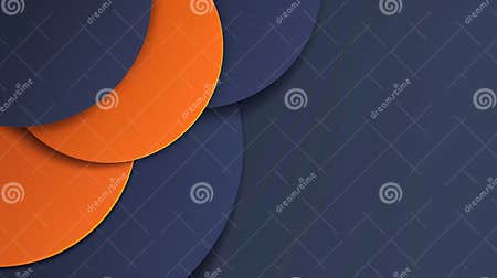 Bold Powerpoint Header Design Modern Dark Blue and Orange Abstract ...