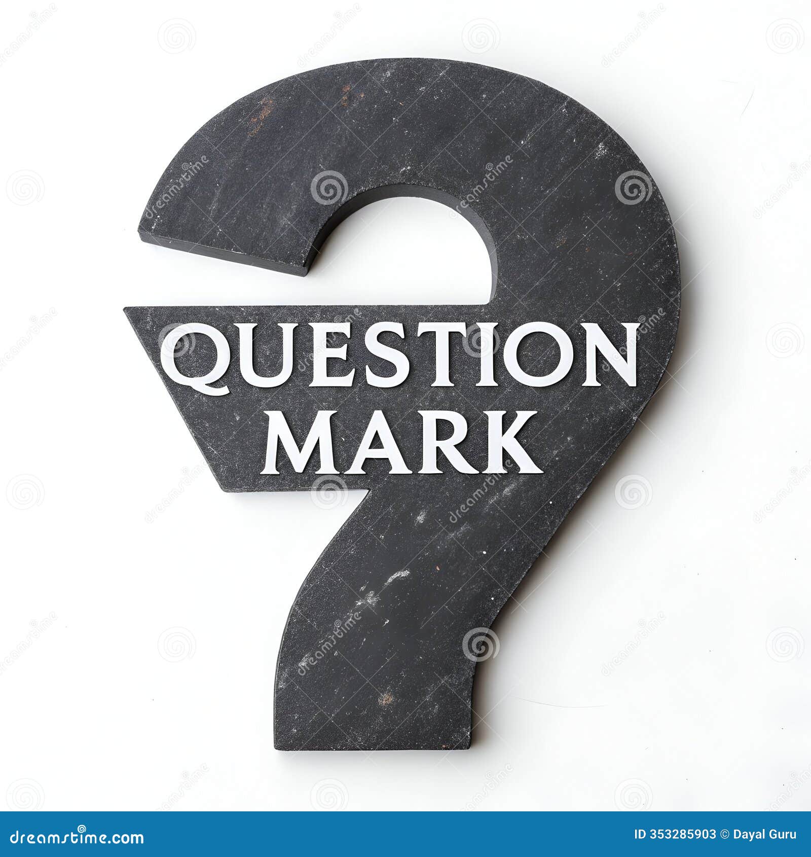 Question Mark Isolated on White Background Stock Illustration ...