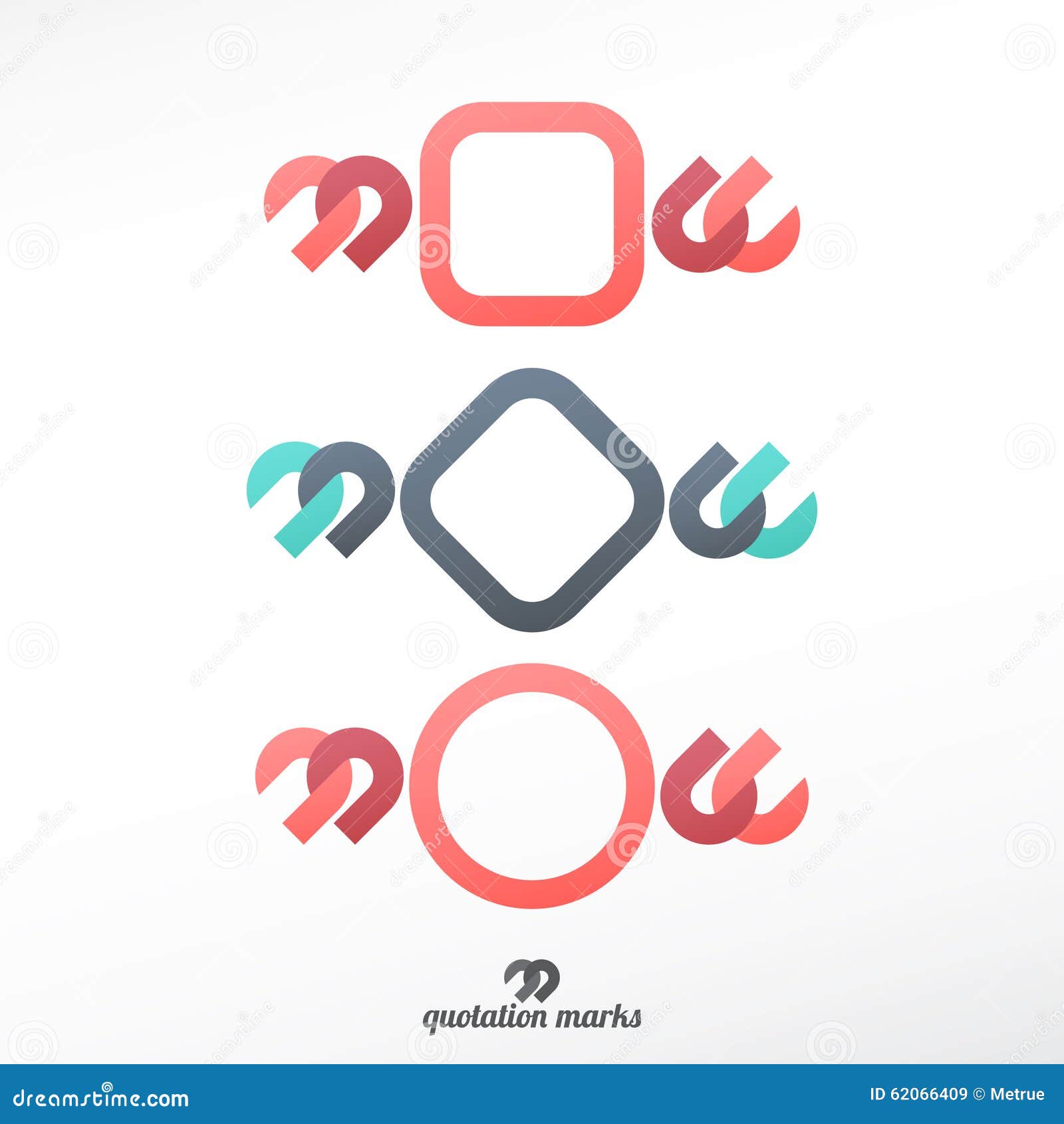 Bold quote set stock vector. Illustration of information - 62066409