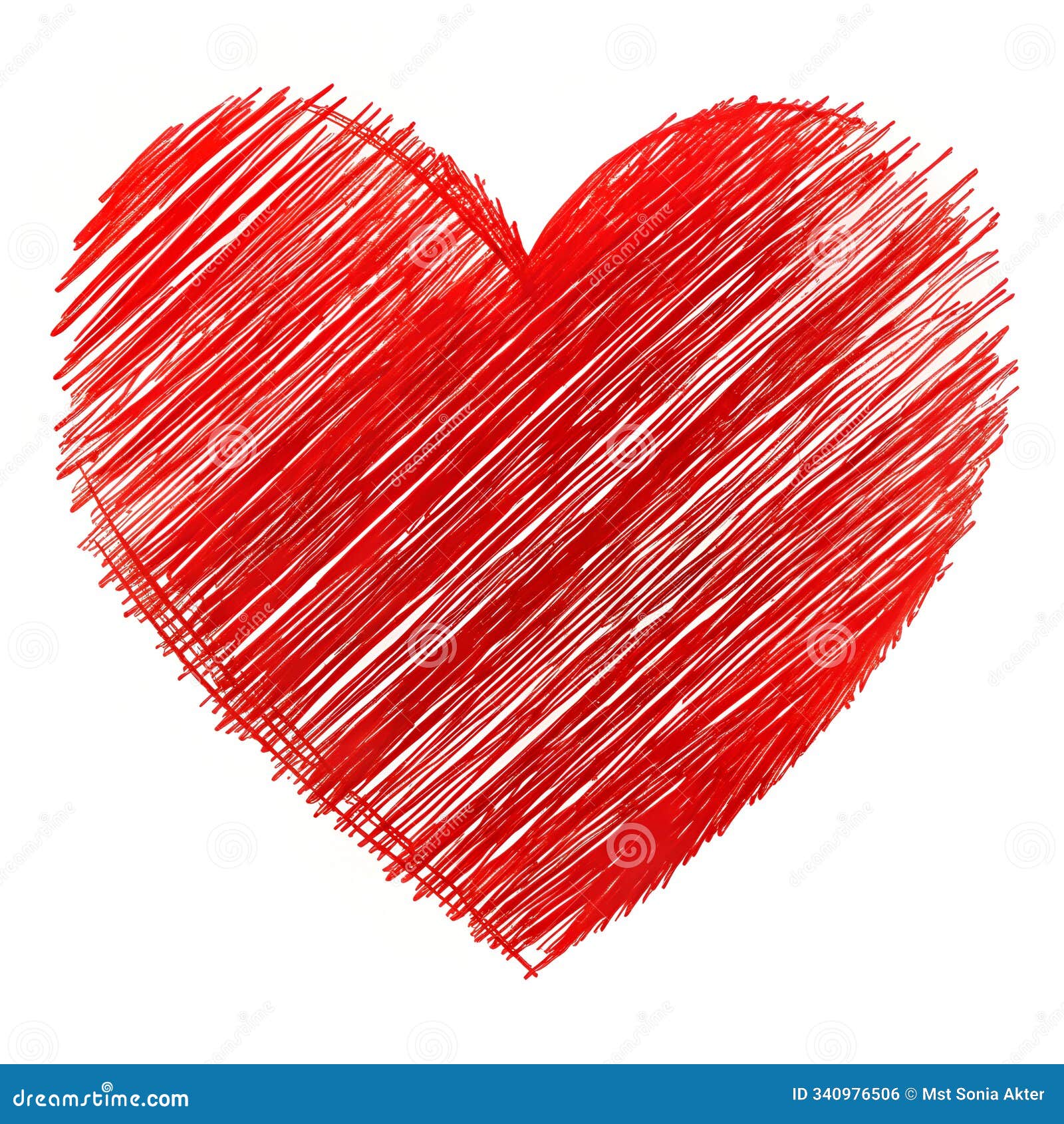 Bold Red Heart: Brushstroke Texture on Transparent Background Stock ...