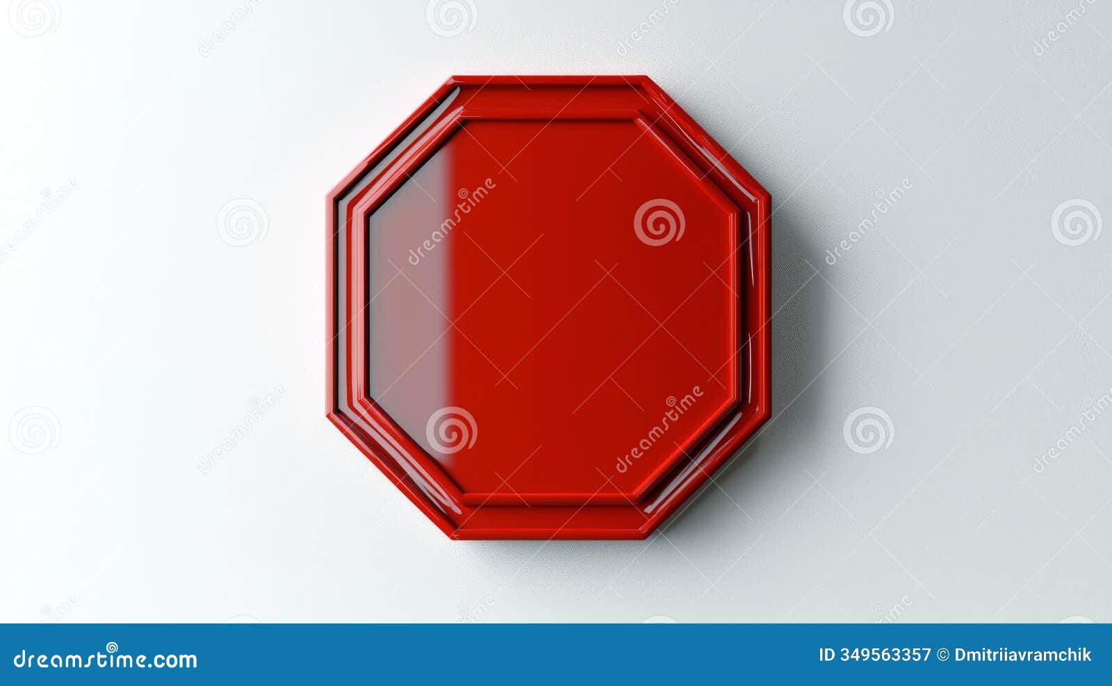 A Bold Red Octagonal Stop Sign Designed for Safety Initiatives, Set ...