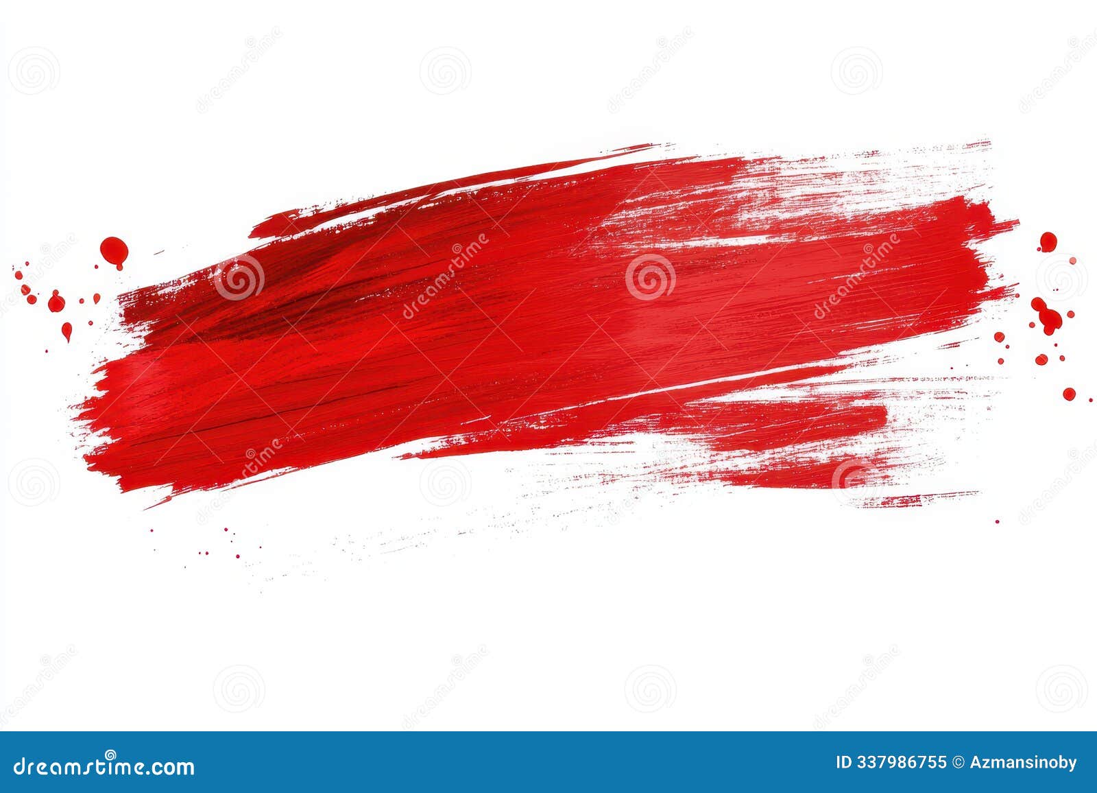 A Bold Red Paint Stroke on a White Background, Ideal for Graphic Design ...