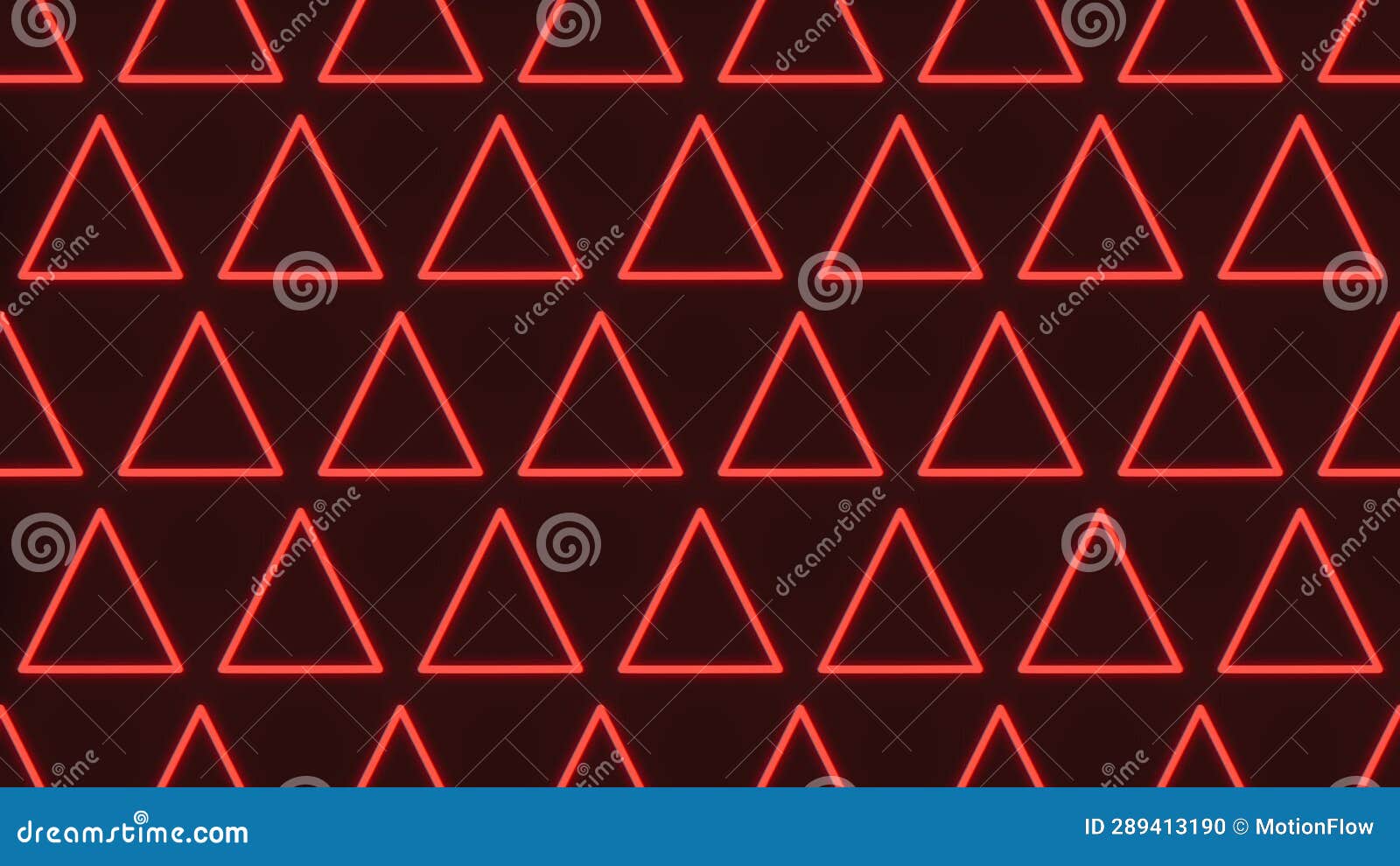 Striking Red Triangle Pattern on Black Background Stock Footage - Video ...