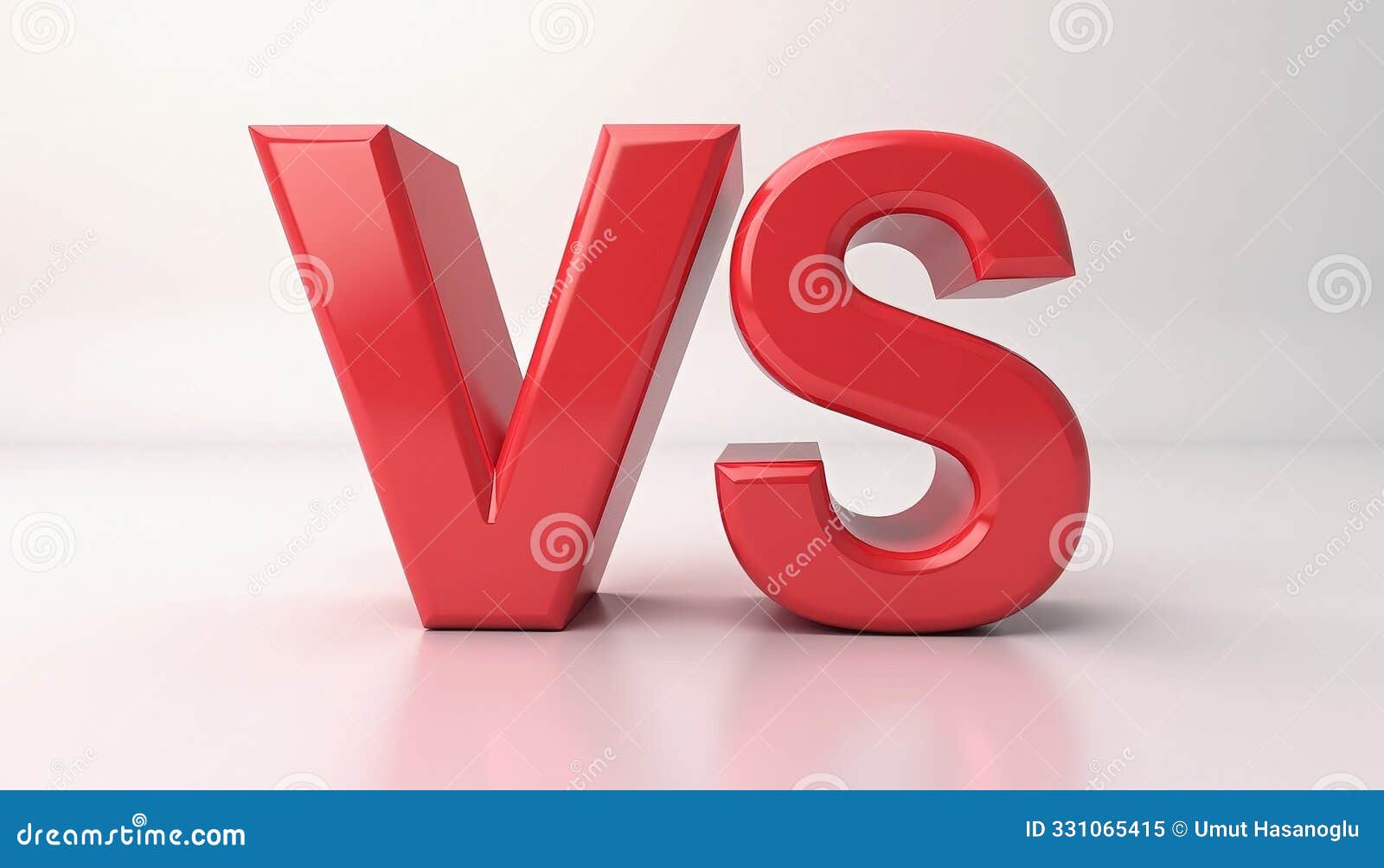 Bold Red VS Letters Symbolizing a Versus or Competition Concept. Stock ...