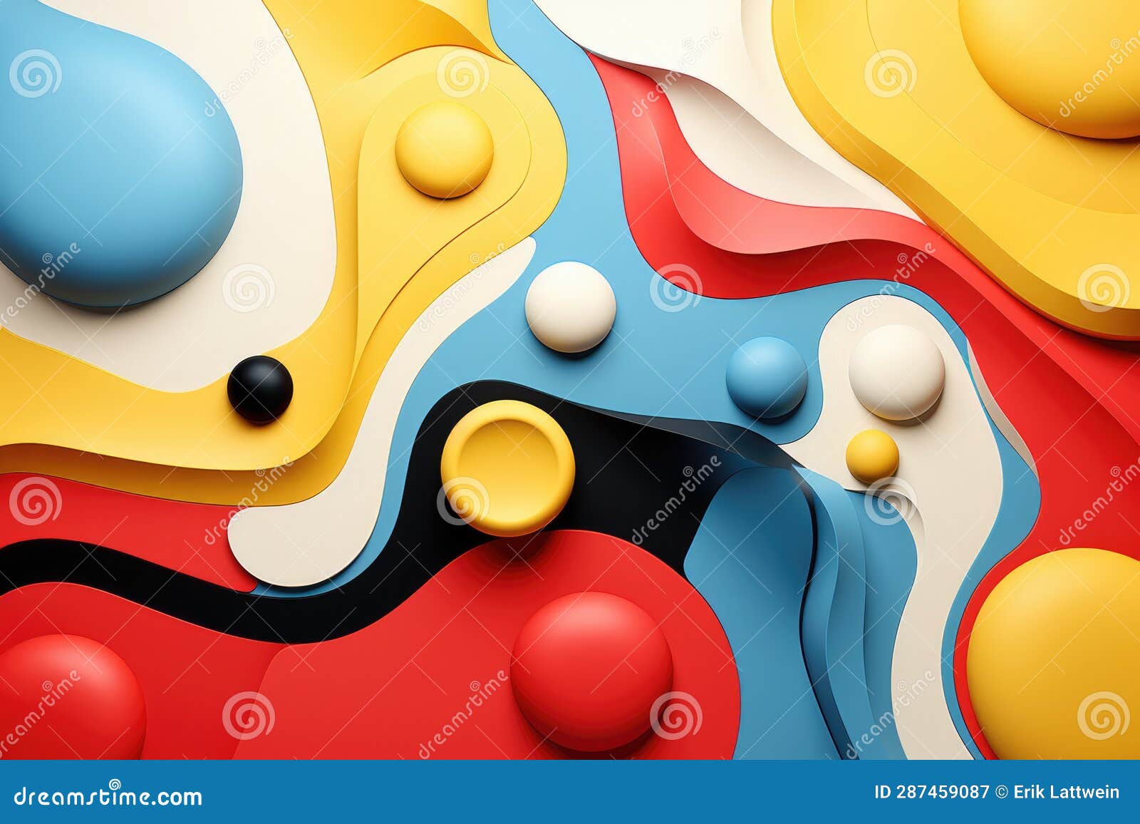 Bold Retro Revival Abstract Art with Bold Colors - Abstract Background ...