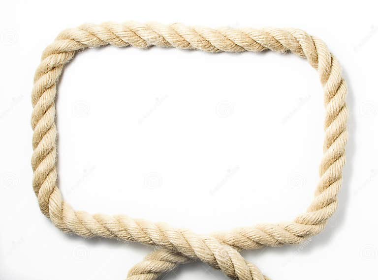 Bold rope frame stock photo. Image of rectangle, brown - 3591224
