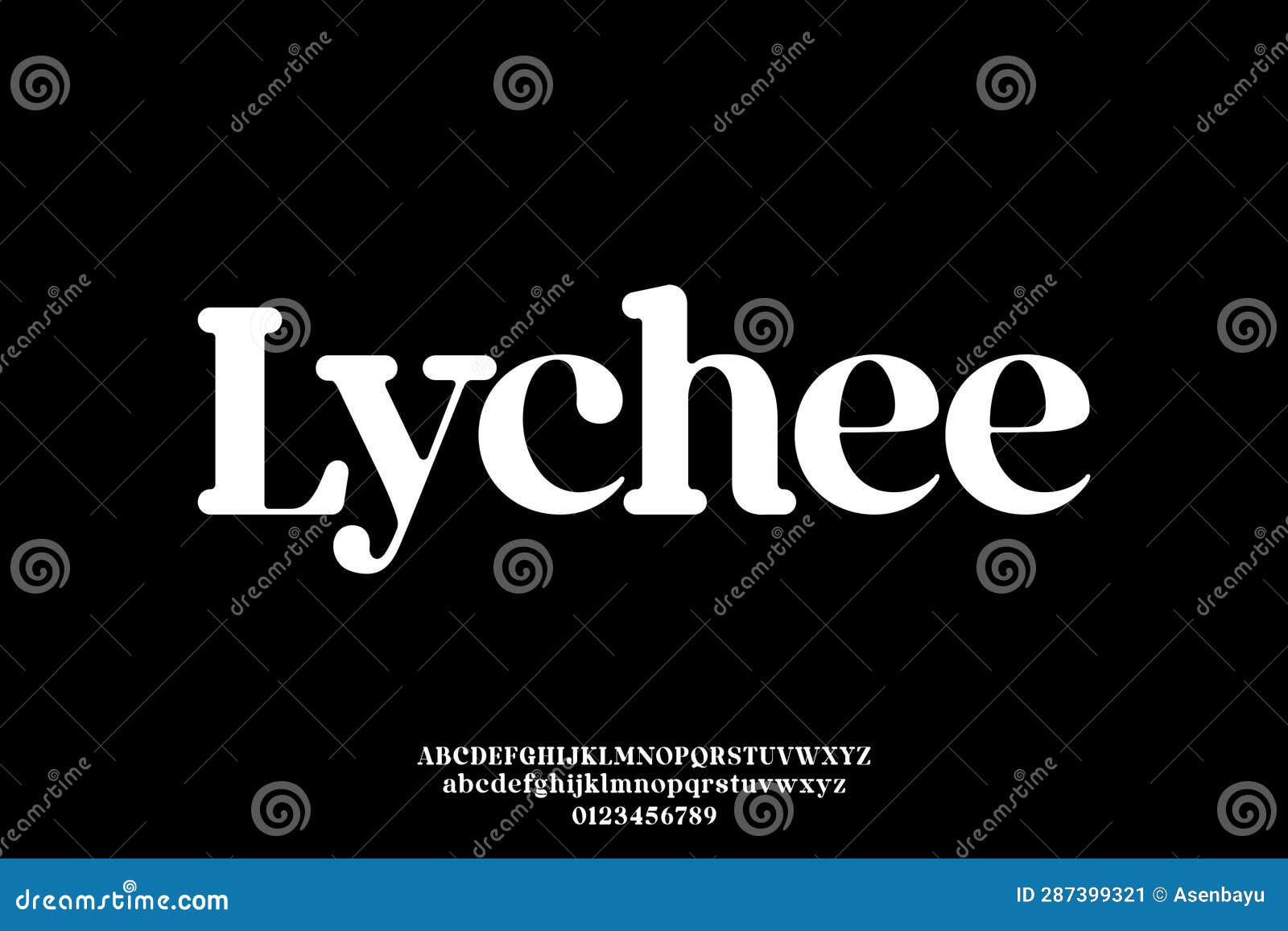 Bold Rounded Serif Typeface Display Font Vector. Unique Soft Serif ...