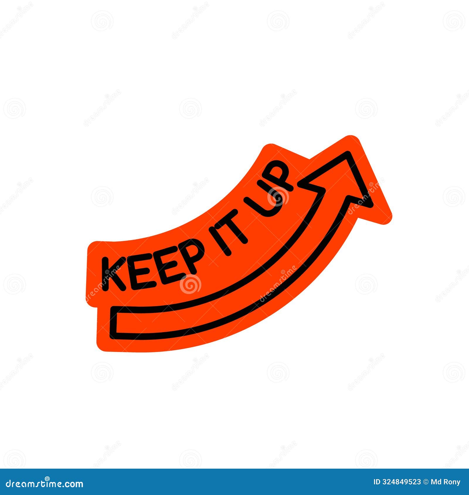 Bold Schematic Polygonal Keep it Up Sticker Stock Illustration - Illustration of keepitup ...