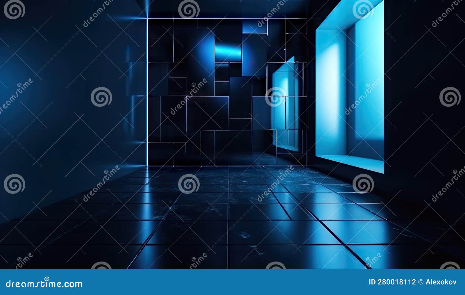 Bold Shadows on Dark Indigo Canvas: Perfect for Lighting Effects. Stock ...