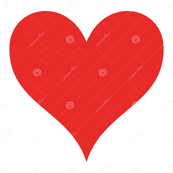 Solid red heart stock illustration. Illustration of bold - 357574189
