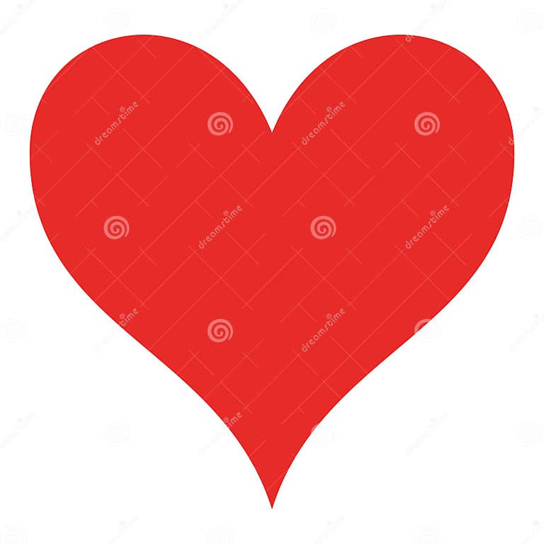 Solid red heart stock illustration. Illustration of bold - 357574189