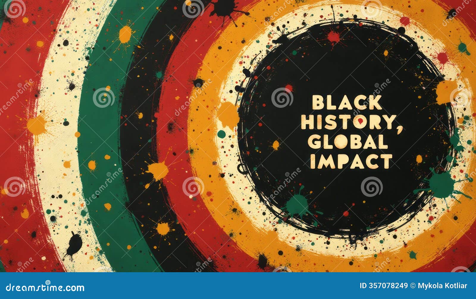 Bold Statement on Black History and Its Global Significance Stock Image ...