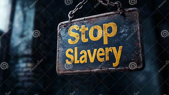The Bold Stop Slavery Sign Emphasizes Commitment To Fighting Human ...