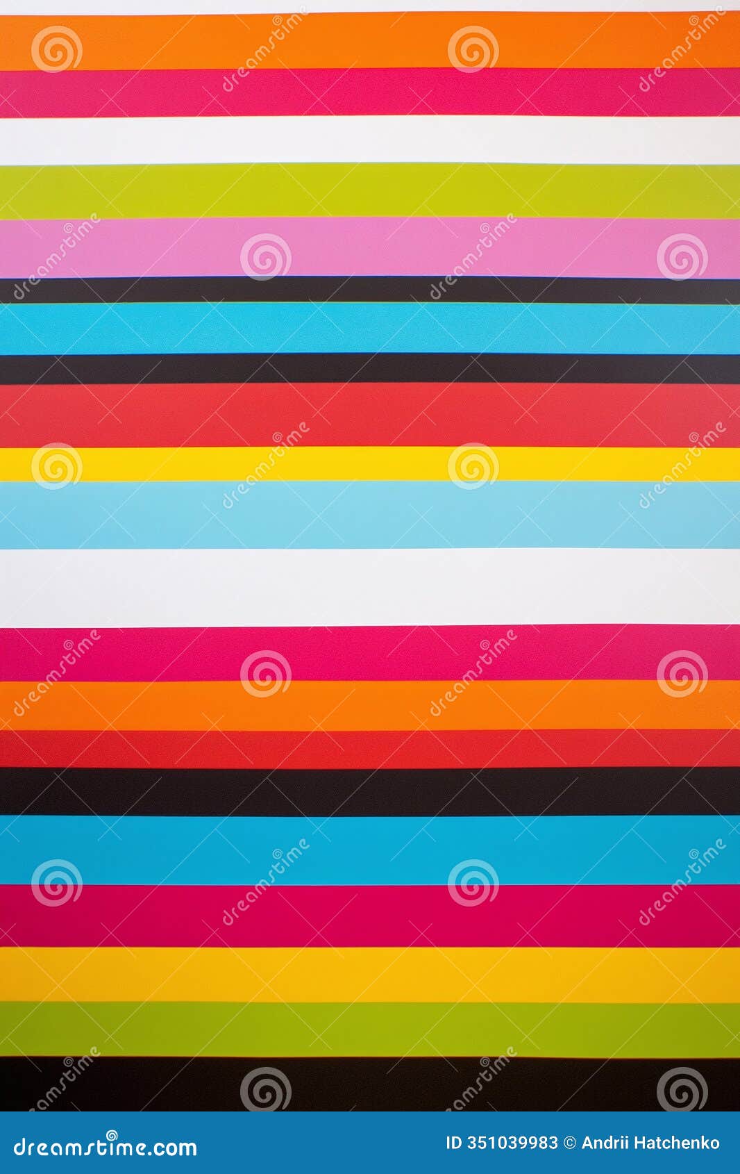 A Bold Striped Pattern with Alternating Bright and Neutral Colors ...