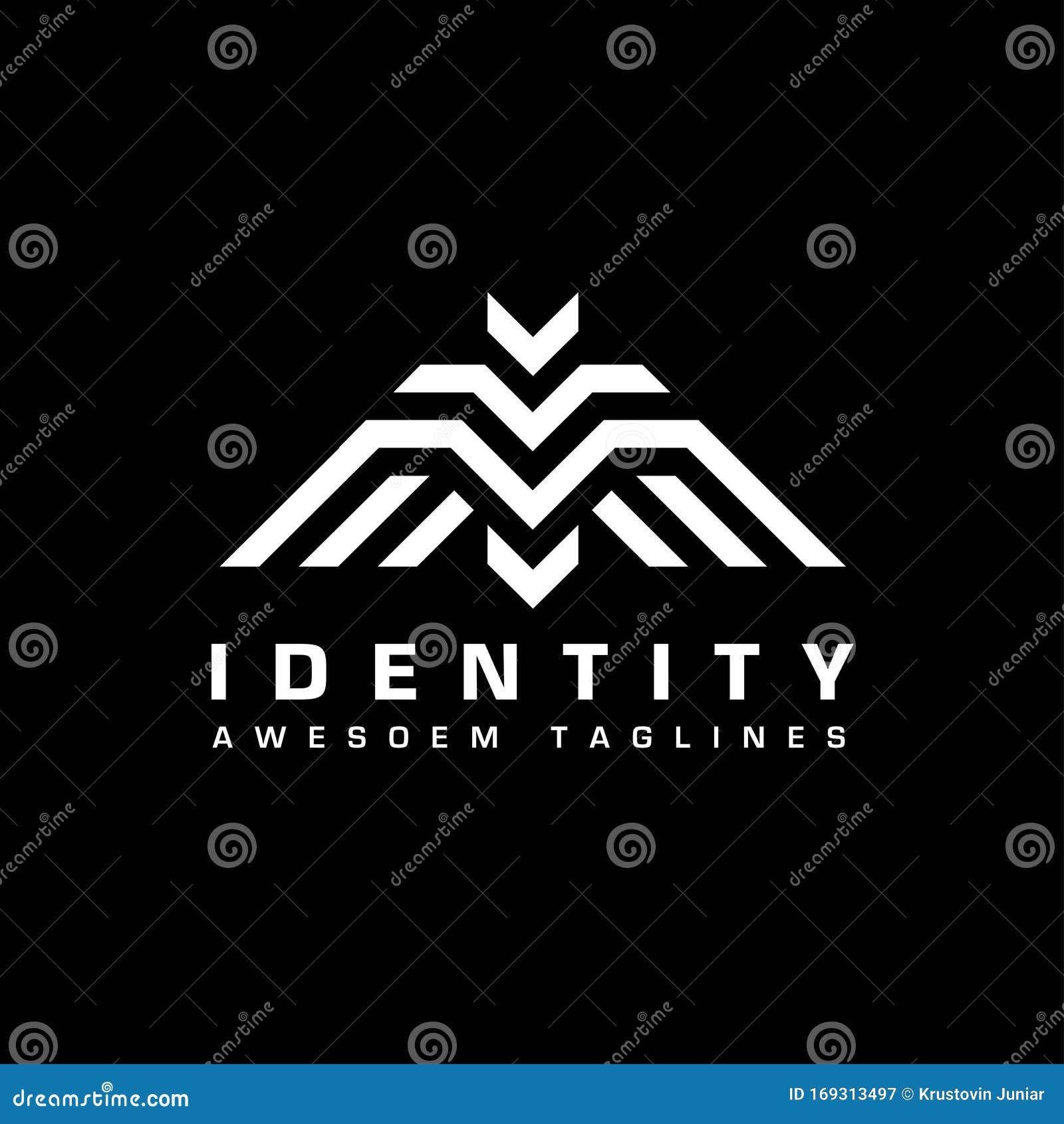Bold and Strong Abstract Bird Logo Stock Vector - Illustration of ...