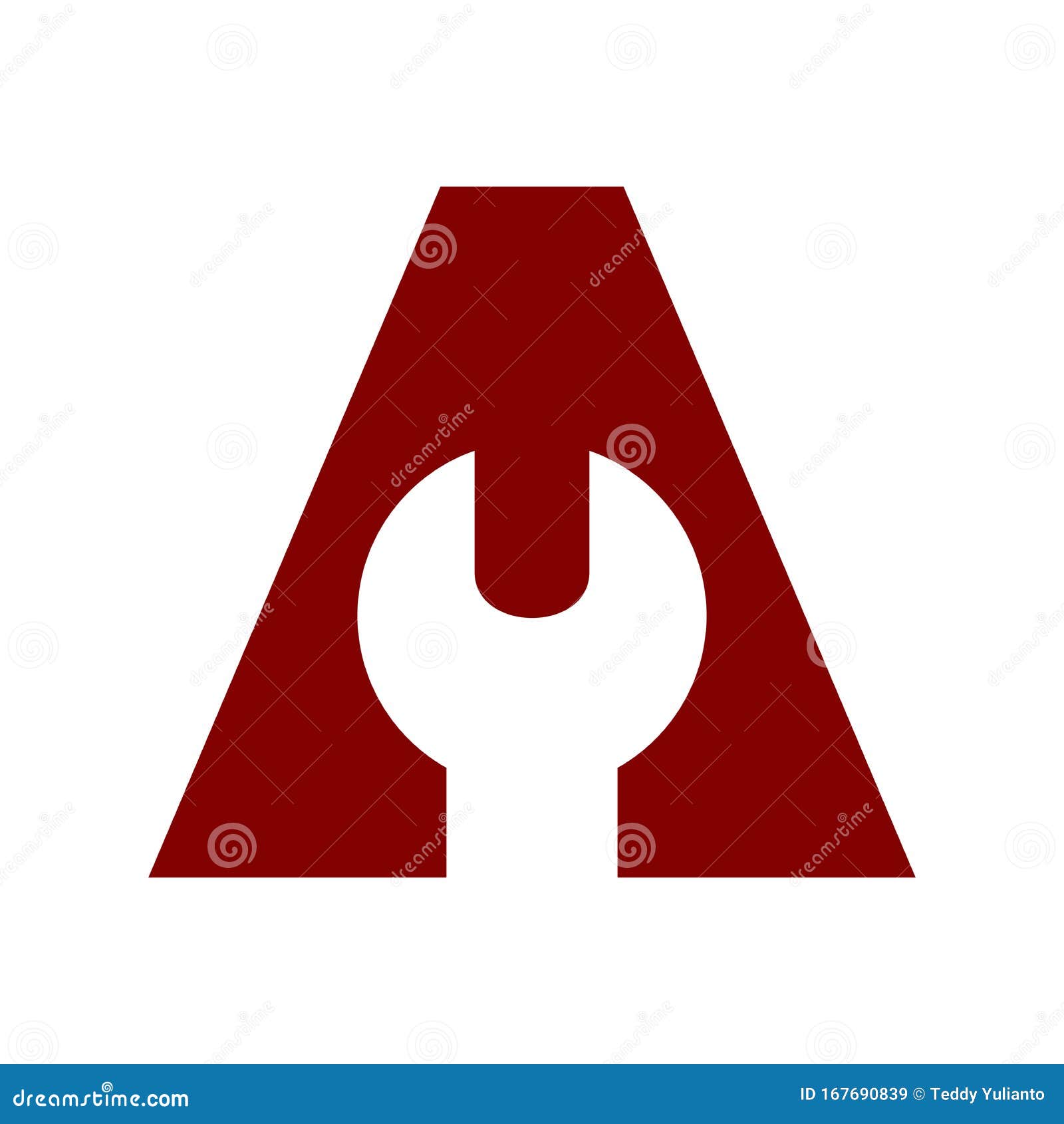 Bold initial a tool logo stock vector. Illustration of alphabet - 167690839