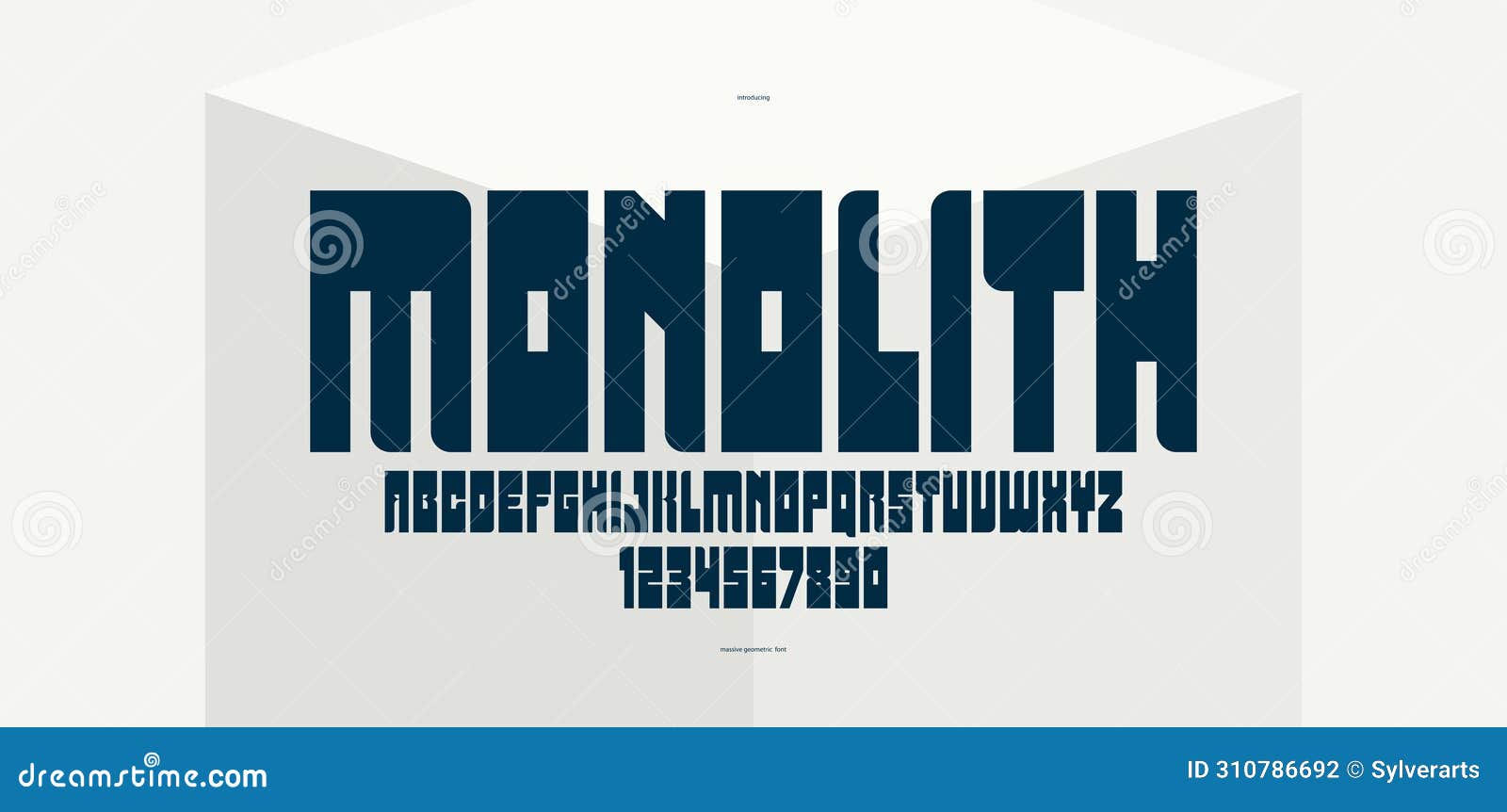 Bold and Strong Vector Geometric Font for Logos and Emblems, Display ...