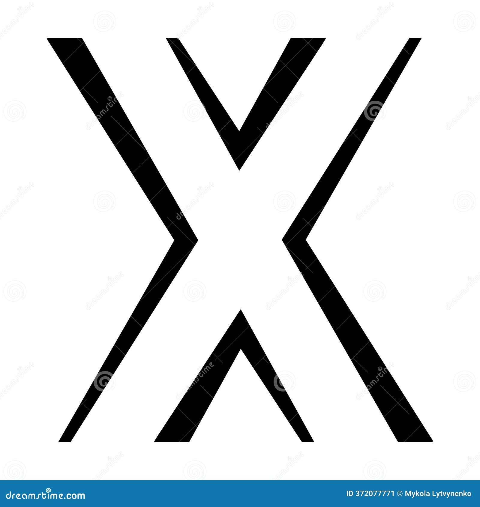 Letter Double X Diamond Knot Gold Logos Cartoon Vector | CartoonDealer ...