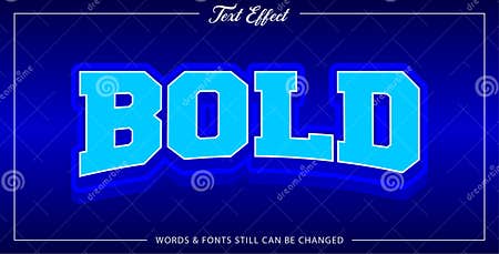 Bold Editable Text Effect Style Stock Vector - Illustration of symbol ...
