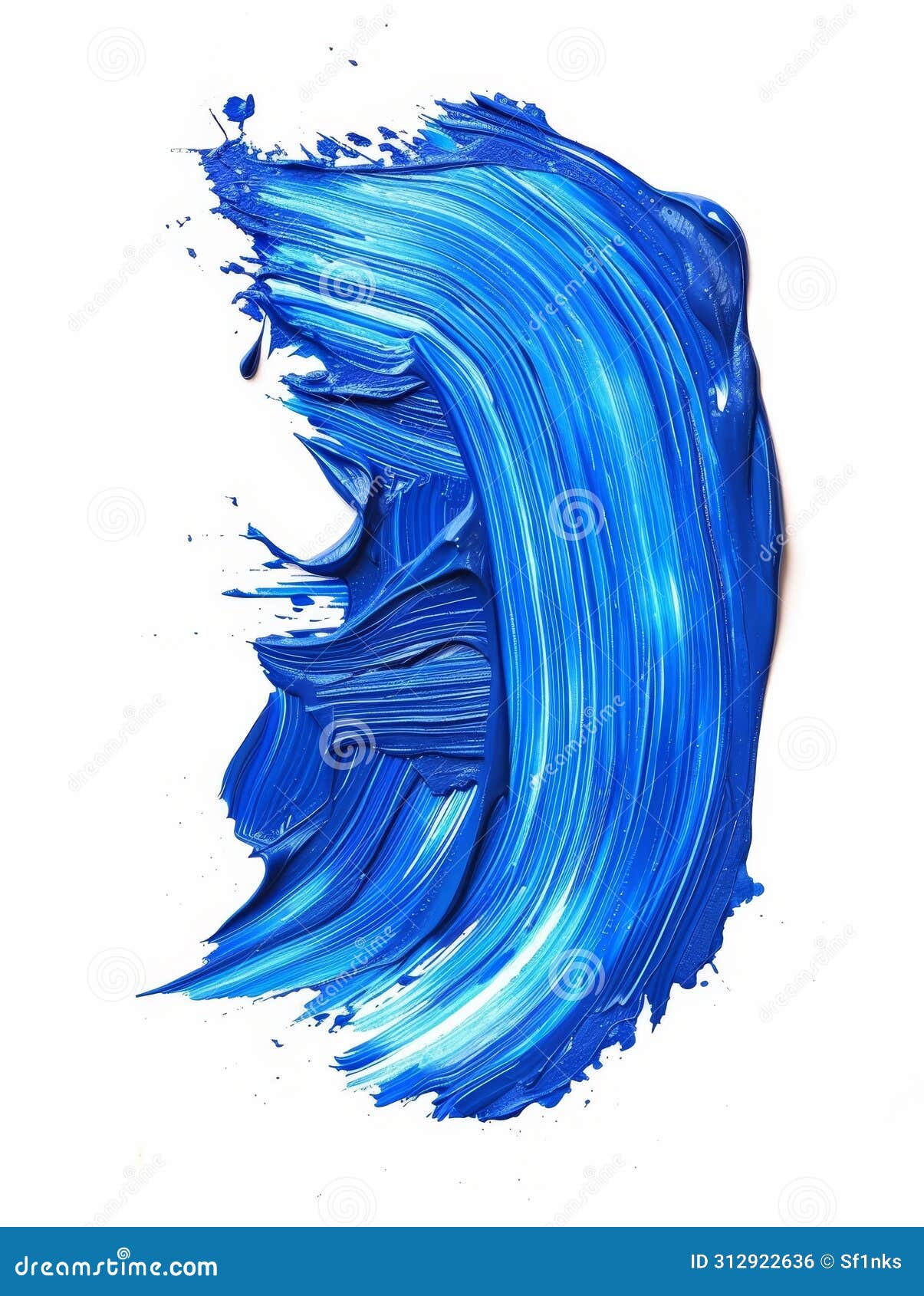 Bold and Textured, this Swipe of Blue Paint Makes an Impact with Its ...