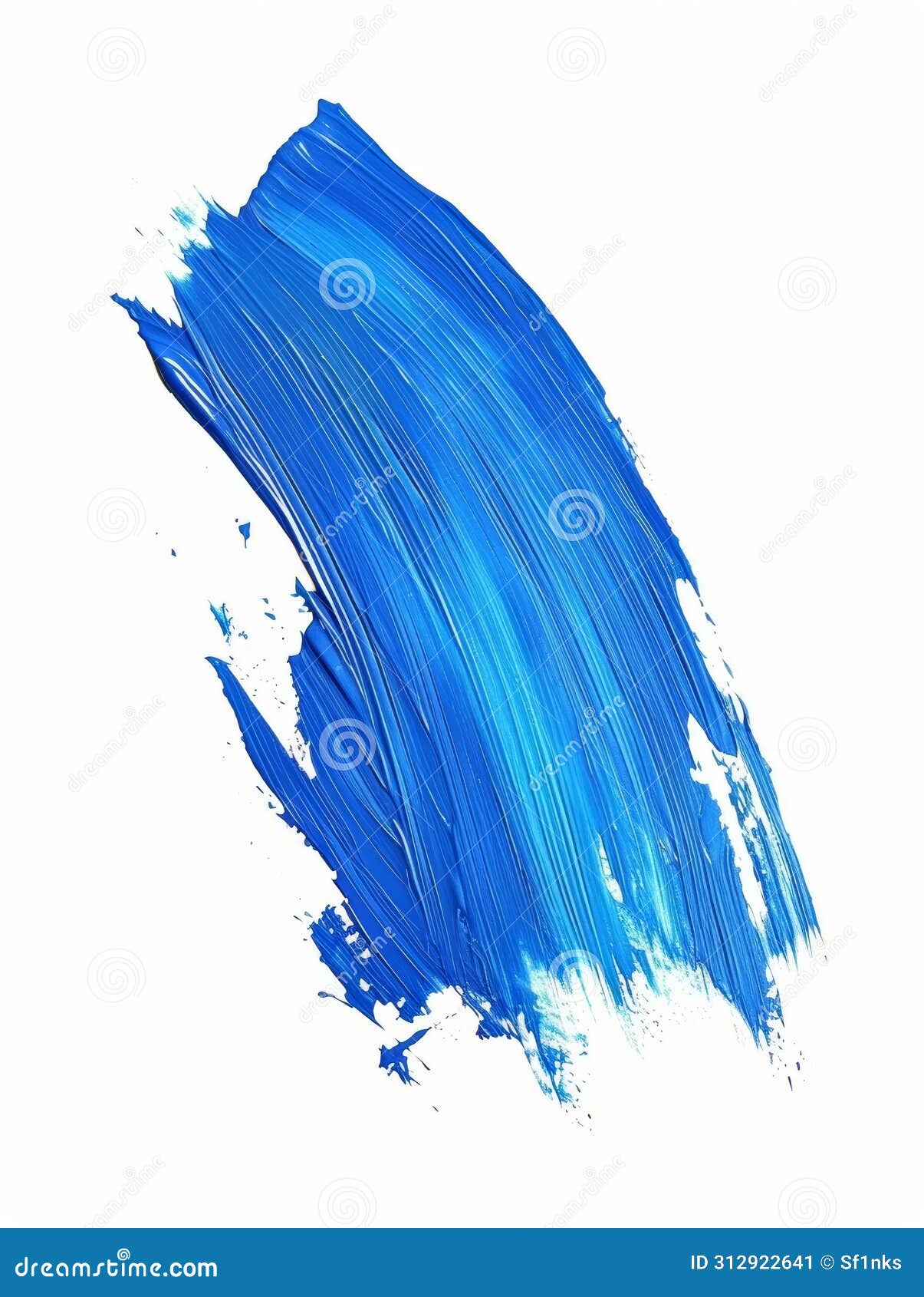 Bold and Textured, this Swipe of Blue Paint Makes an Impact with Its ...