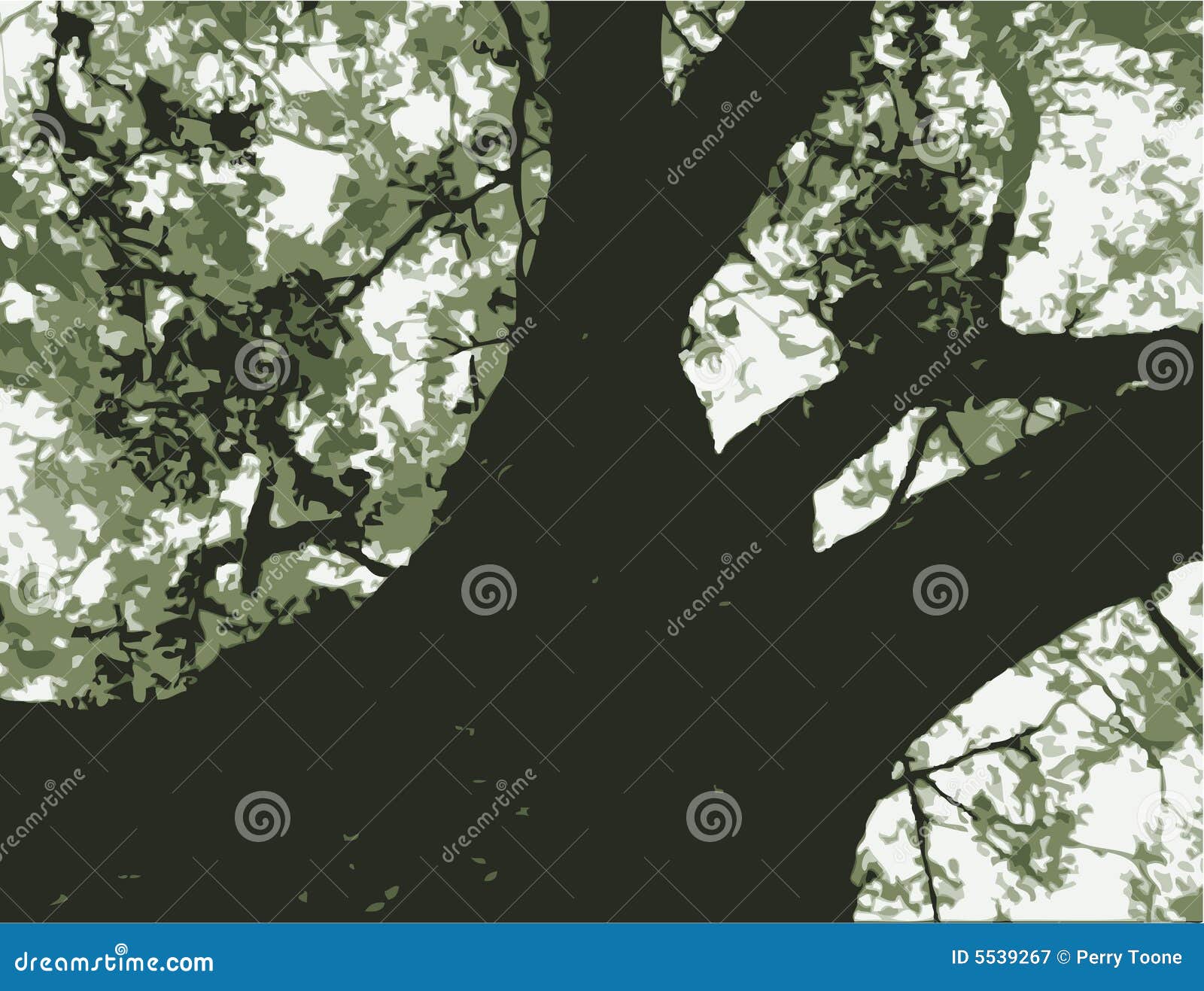 Bold Tree Graphic stock vector. Illustration of color - 5539267
