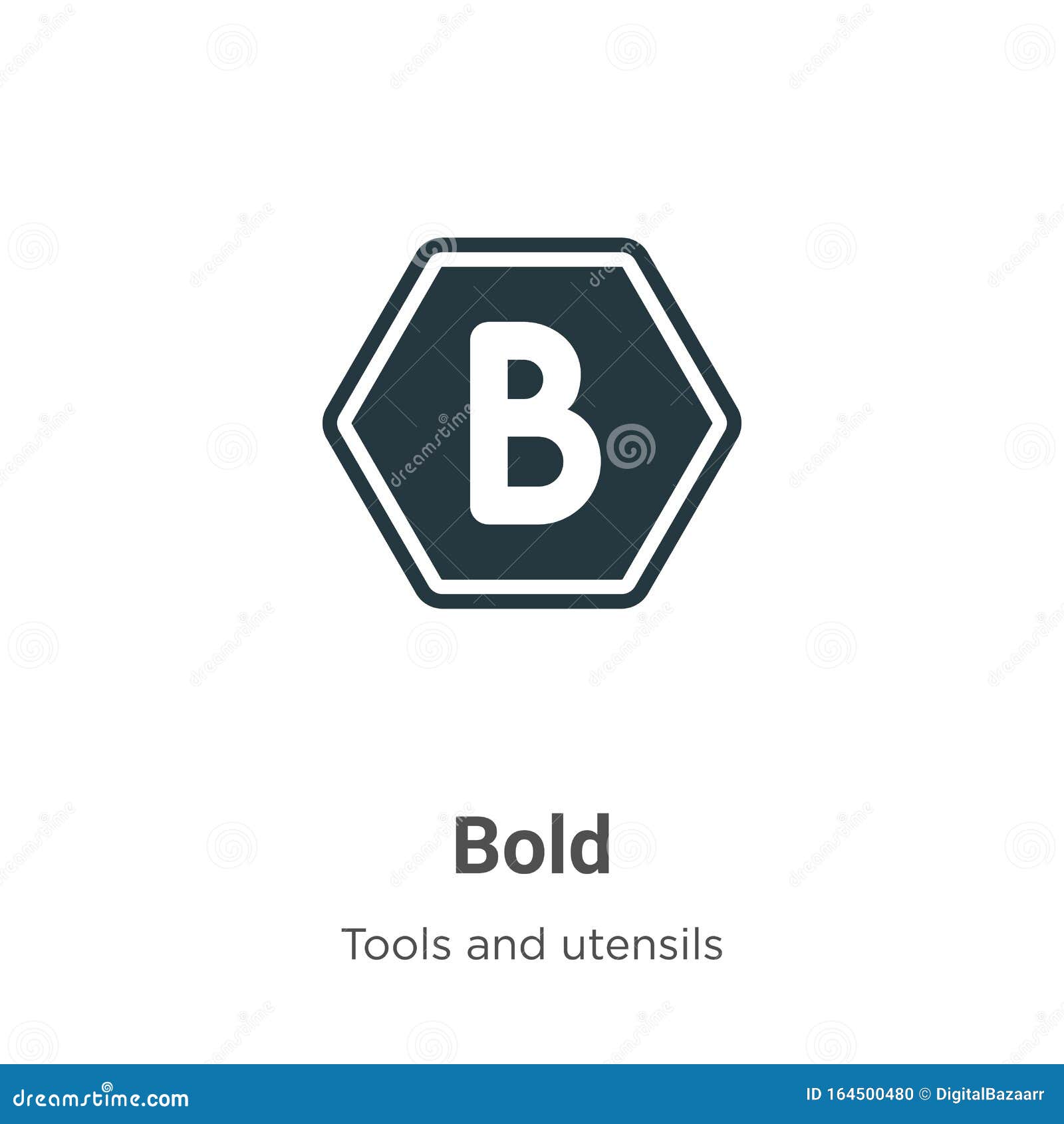 Bold Vector Icon on White Background. Flat Vector Bold Icon Symbol Sign ...