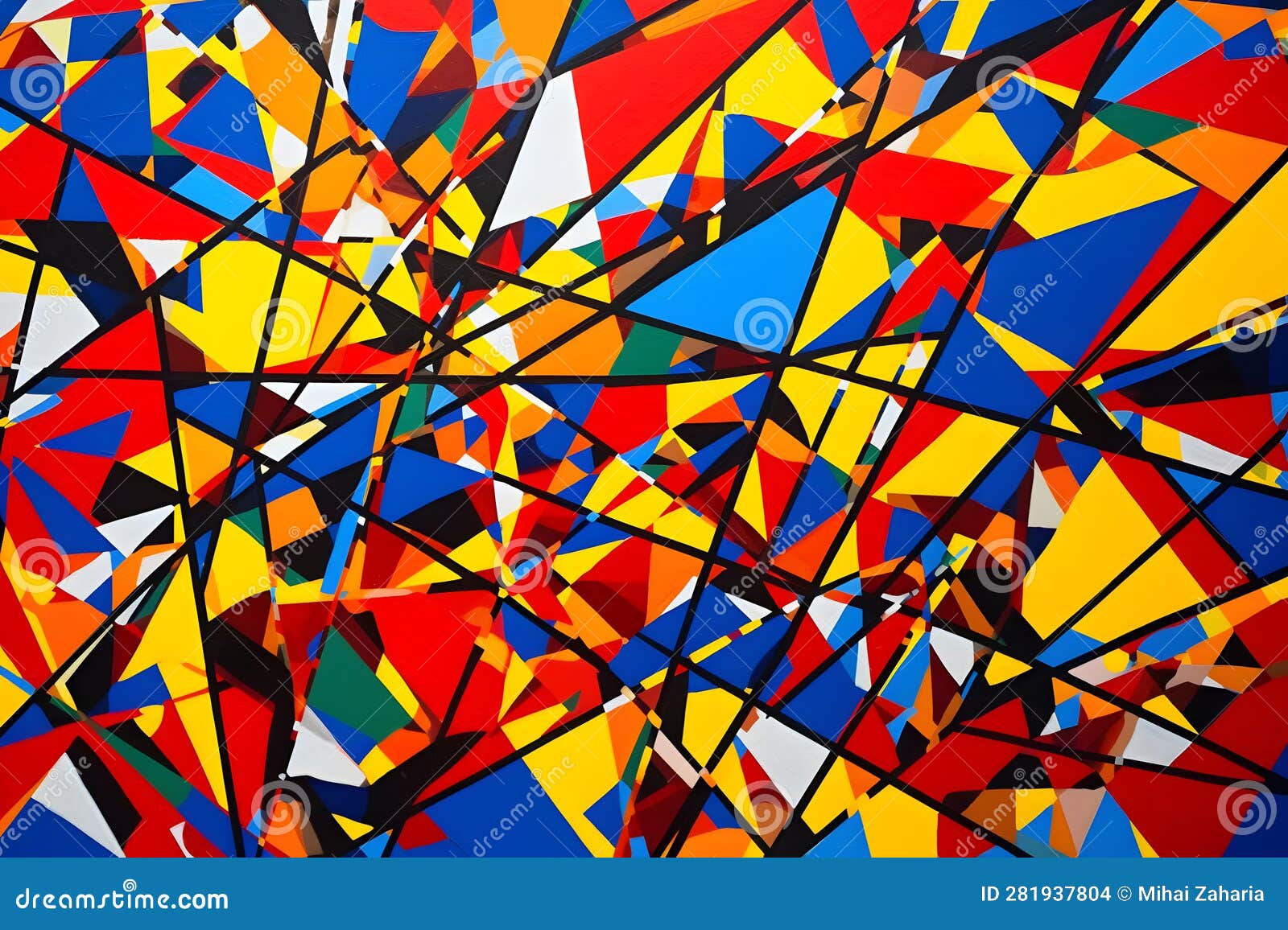 Bold and Vibrant Abstract Background with Intersecting Lines and ...