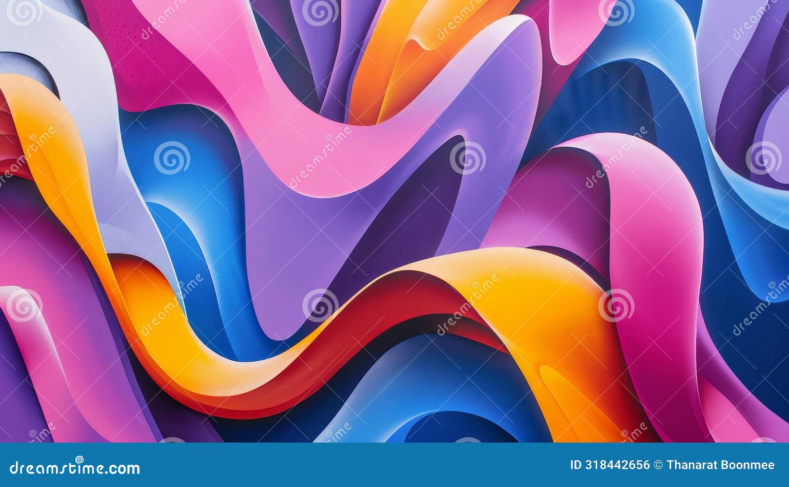 Bold, Vibrant Mural with Stunning Visual Impact, Ai Generated Stock ...