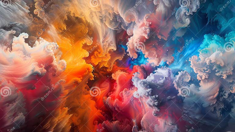 Bold, Vibrant Mural with Stunning Visual Impact, Ai Generated Stock ...