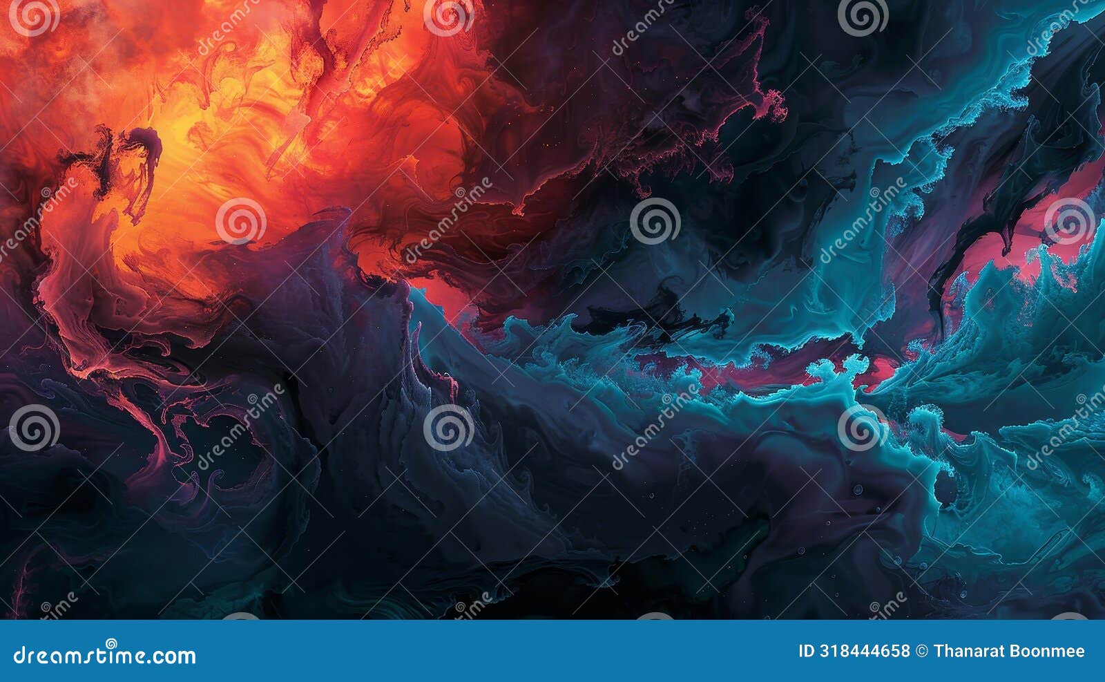 Bold, Vibrant Mural with Stunning Visual Impact, Ai Generated Stock ...