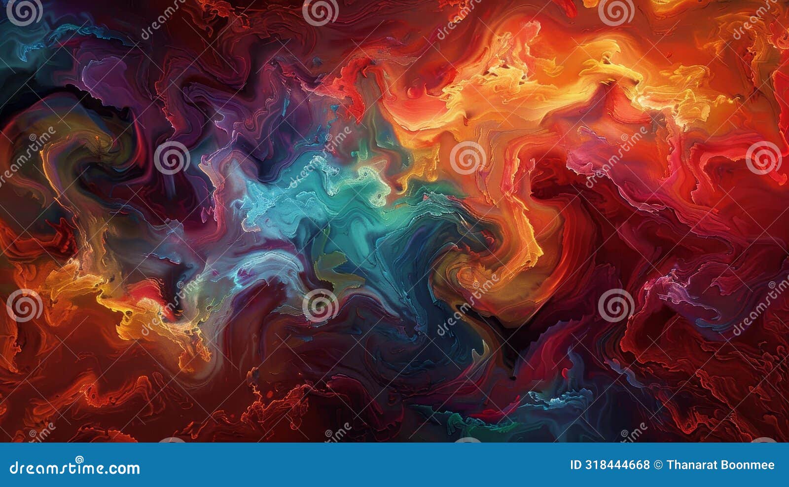 Bold, Vibrant Mural with Stunning Visual Impact, Ai Generated Stock ...