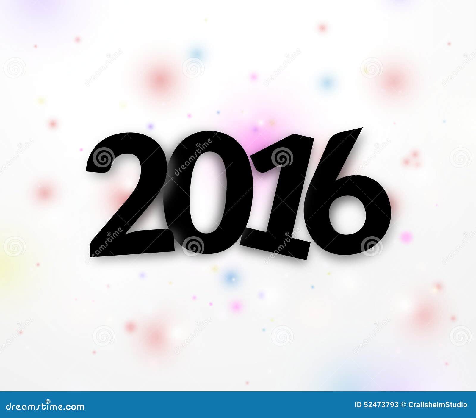 2016 bold white font stock illustration. Illustration of year - 52473793