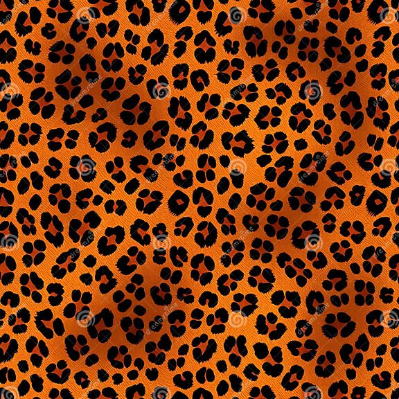 Bold and Wild Seamless Leopard Print Vector Pattern Stock Illustration ...