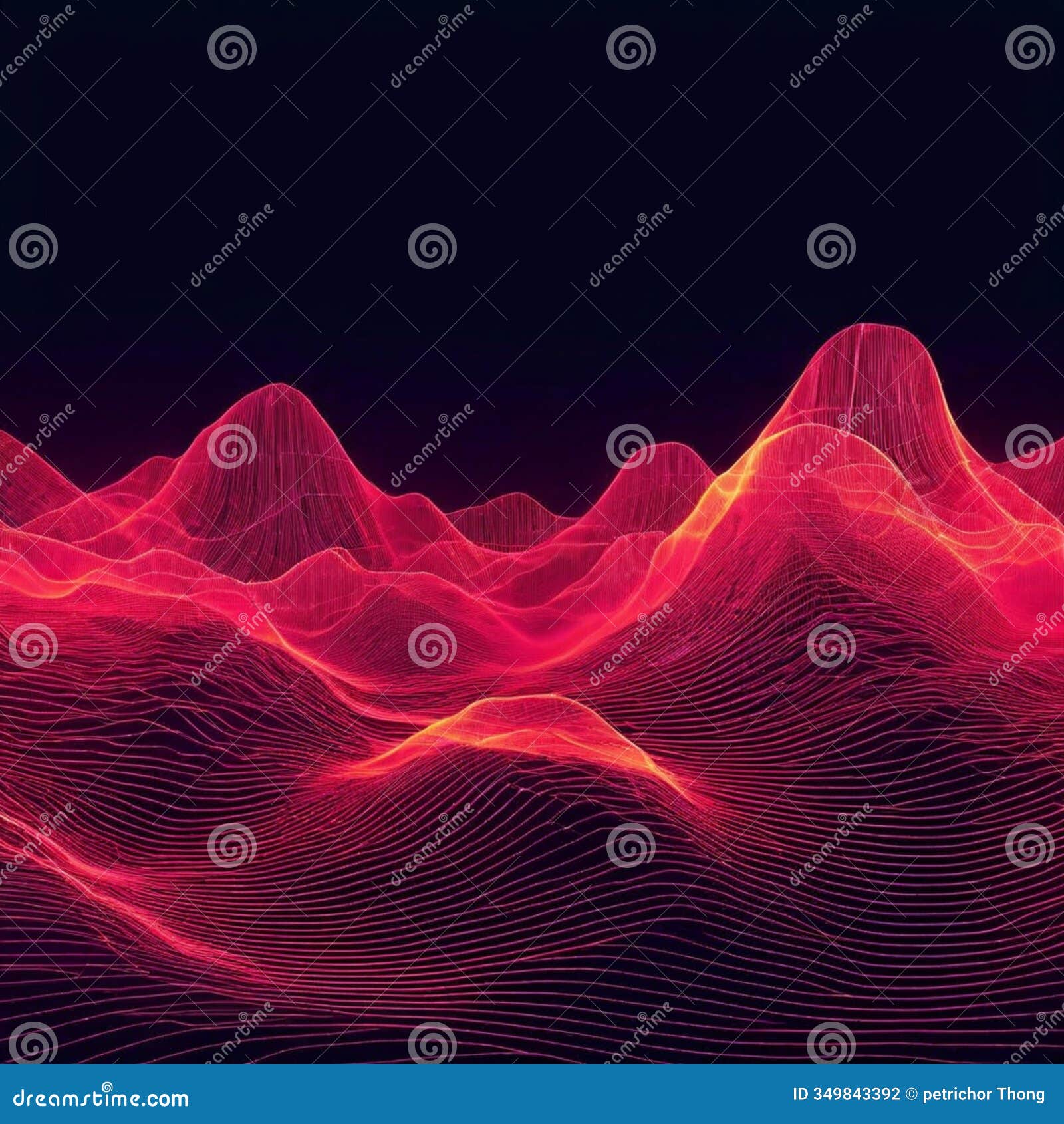 Bold Wireframe Lines Creating Fluid Motion Stock Photo - Image of grid ...