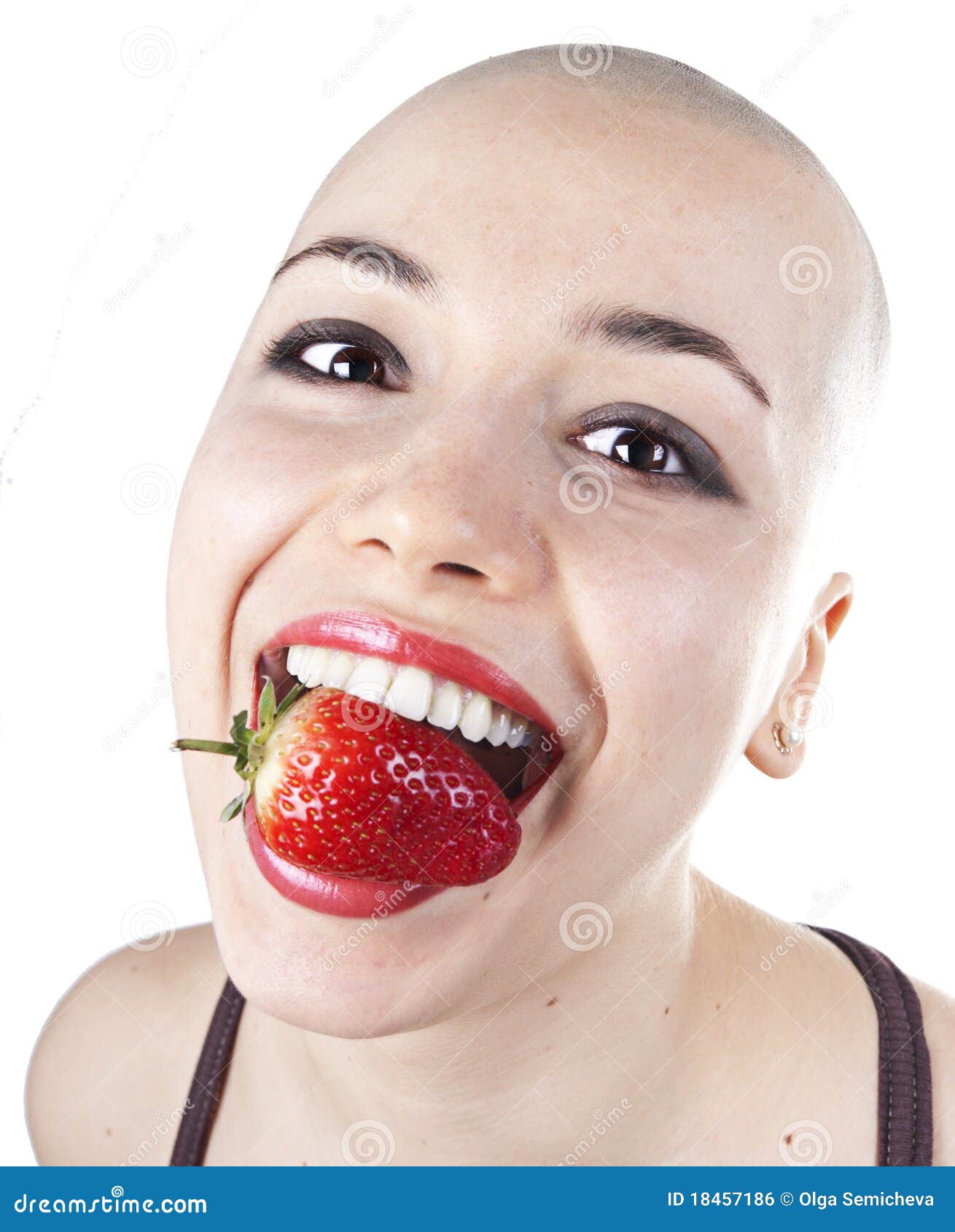 Bold woman stock photo. Image of health, beautiful, smile - 18457186
