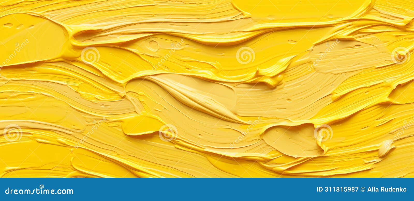 Bold Yellow Paint Strokes, Abstract Texture Background for Creative ...