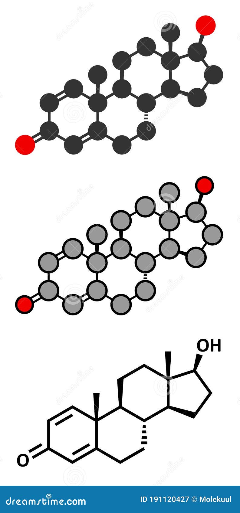 Boldenone Anabolic Steroid, Chemical Structure. Skeletal Formula ...
