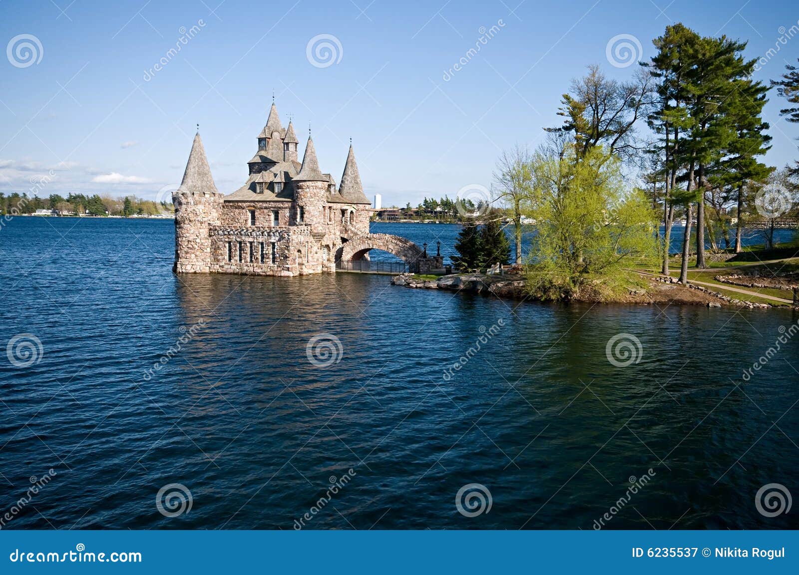 Boldt Castle stock image. Image of mansion, stone, estate - 6235537