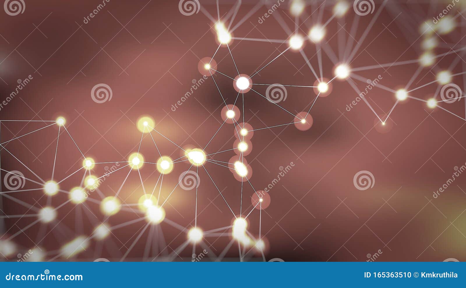 Bole Color Blurred Connected Lines and Dots Background Stock ...