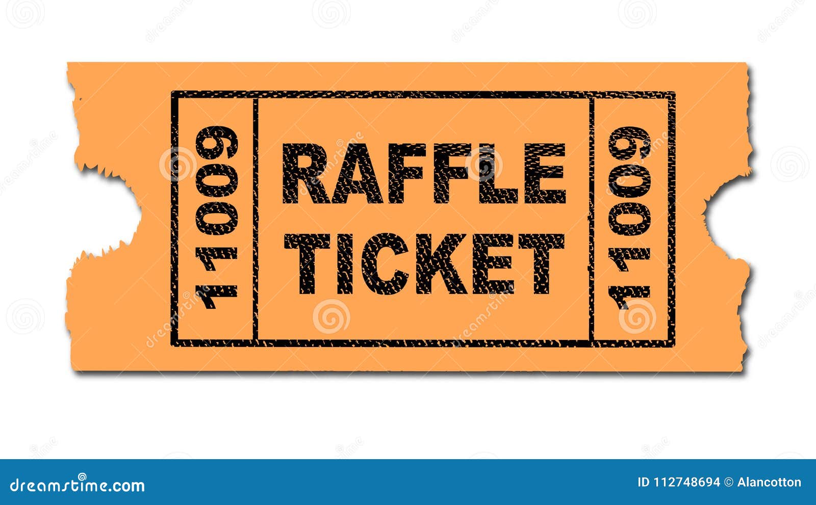 Boleto de la rifa aislado ilustración del vector. Ilustración de ocio ...