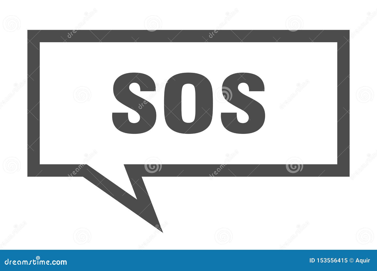 Bolha do discurso do SOS ilustração do vetor. Ilustração de fale ...